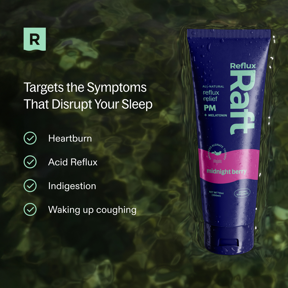 RefluxRaft Midnight Berry PM: Nighttime Reflux Relief